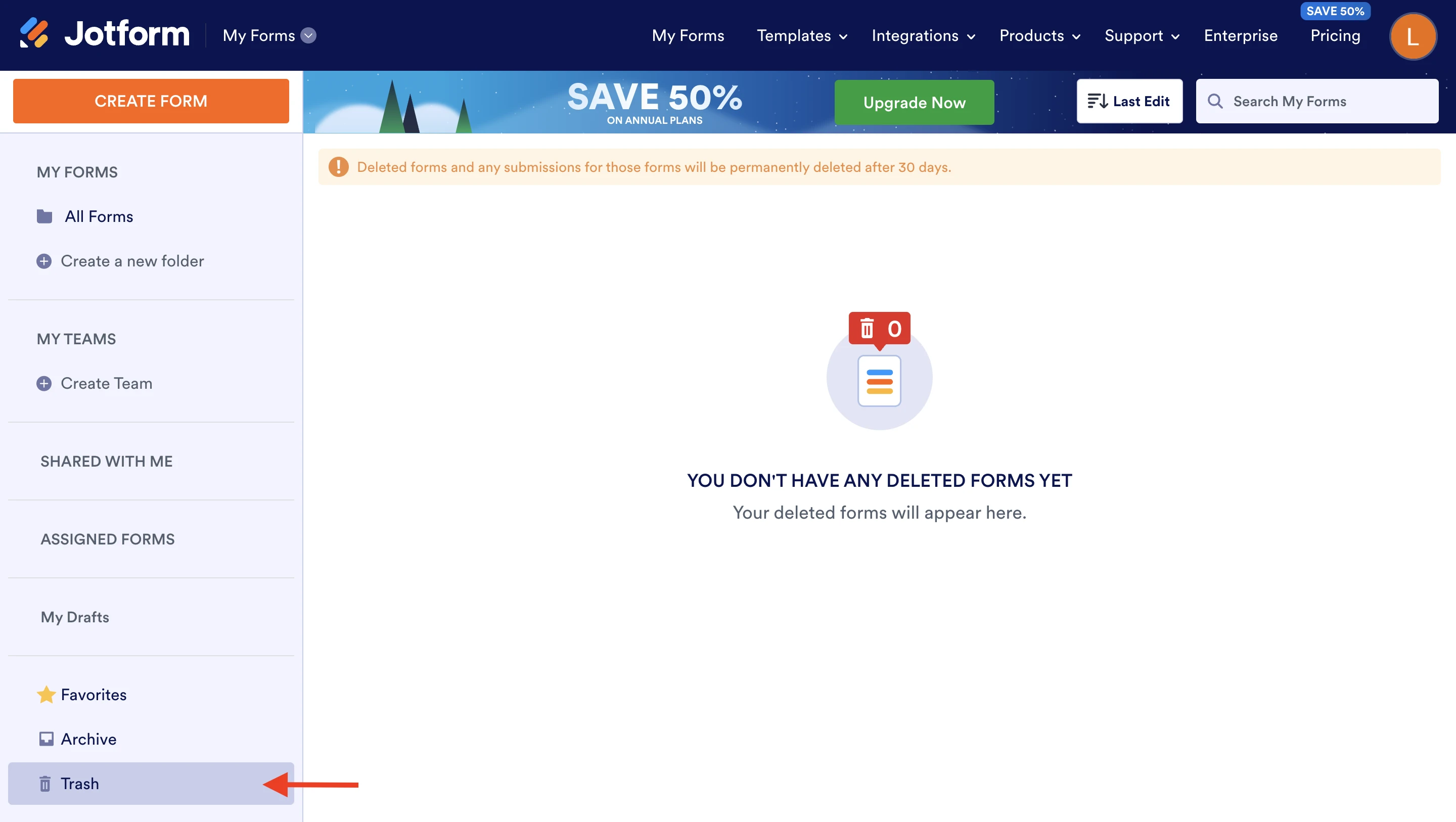 How to restore deleted form and its submission data