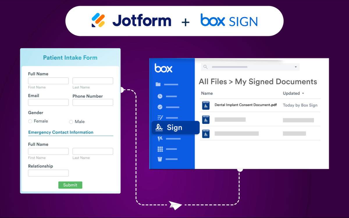 Jotform Box Sign Integration | E-Signature Integrations