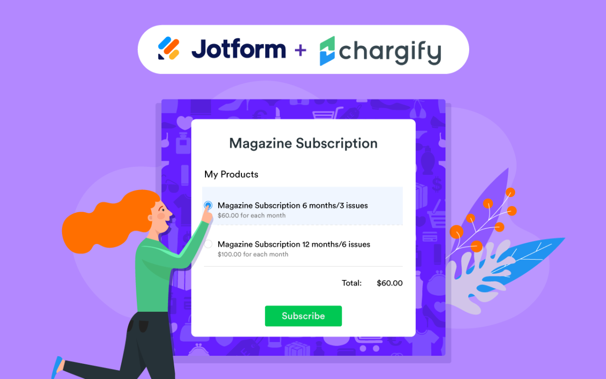 Jform Chargify Integration | 결제 프로세서 통합