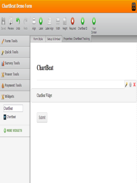 ChartBeat - Formular-Widgets | Jotform