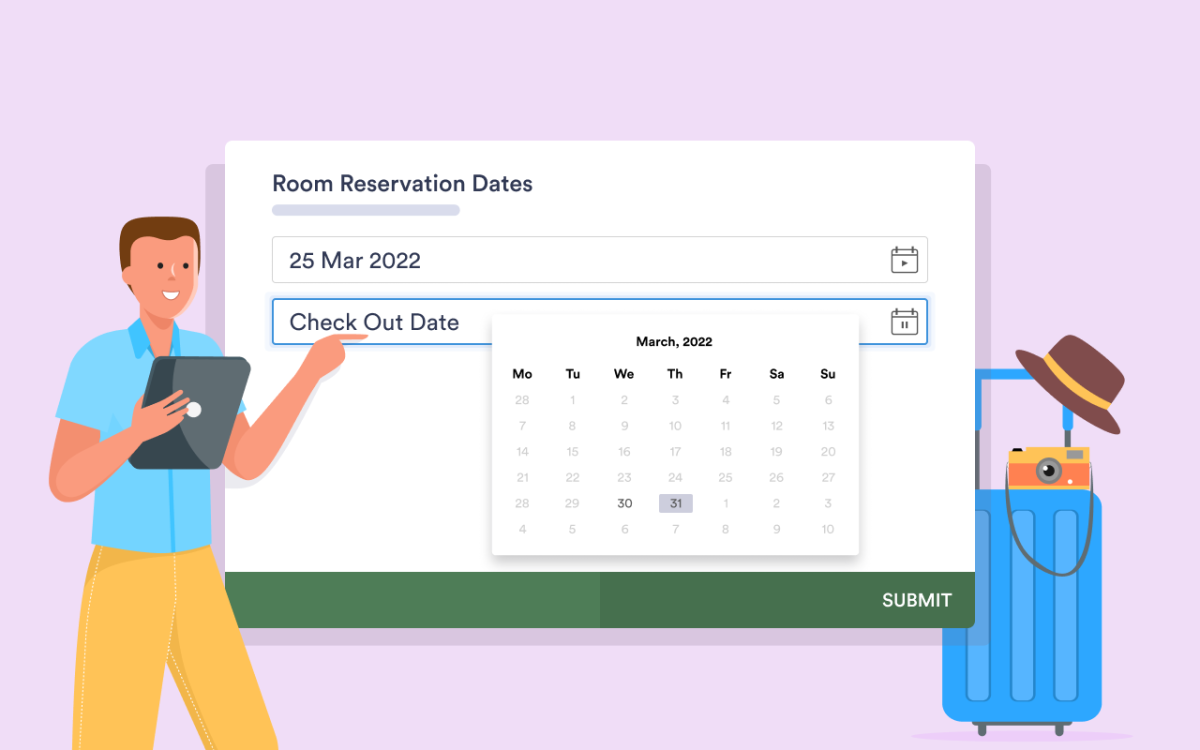 Check In Check Out - Form Widgets | Jotform