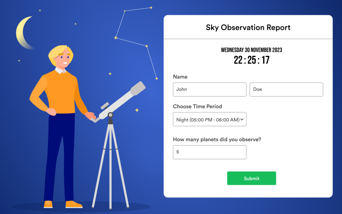 Digitale Uhr - Formular-Widgets | Jotform