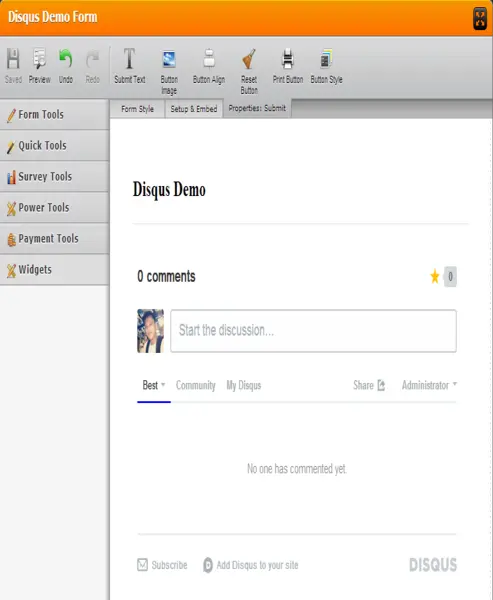 Disqus - Form Widgets | Jotform