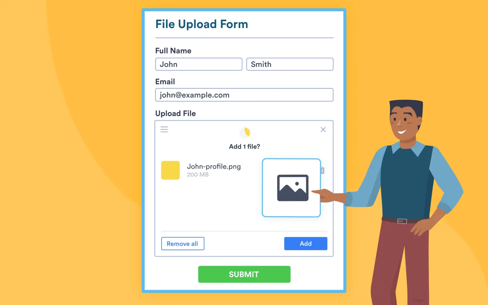 Pengunggah File oleh Uploadcare - Widget Formulir | Jotform