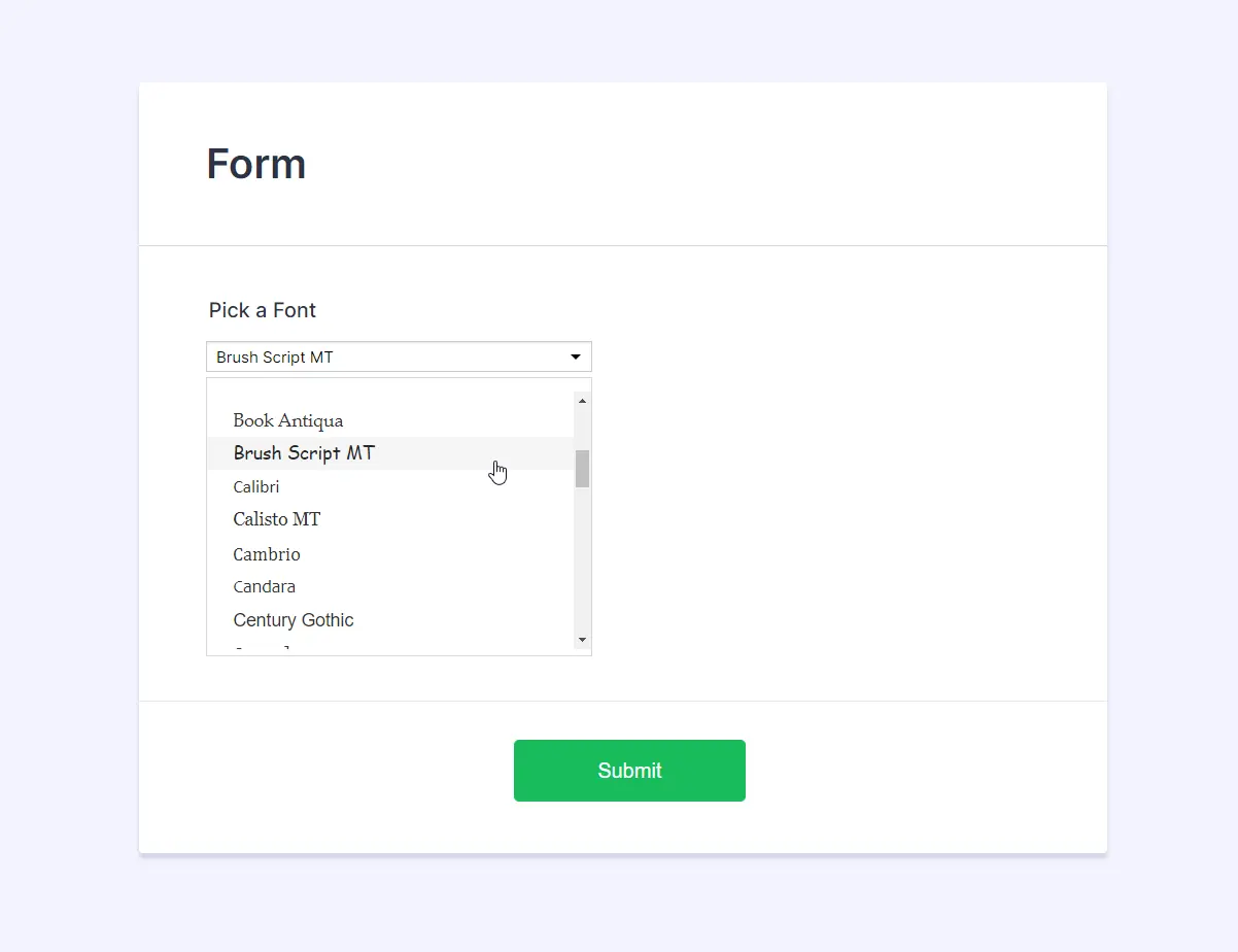 Schriftarten - Formular-Widgets | Jotform