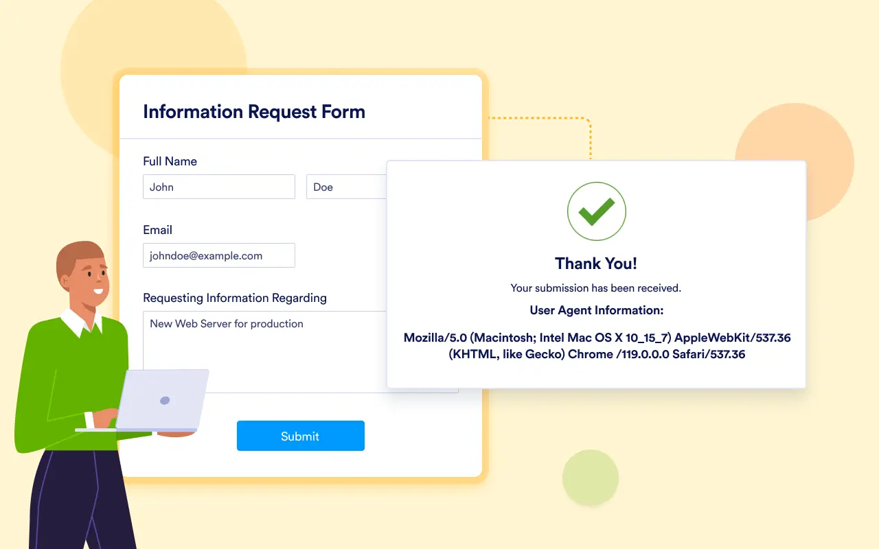 Get User Agent Form Widgets Jotform 