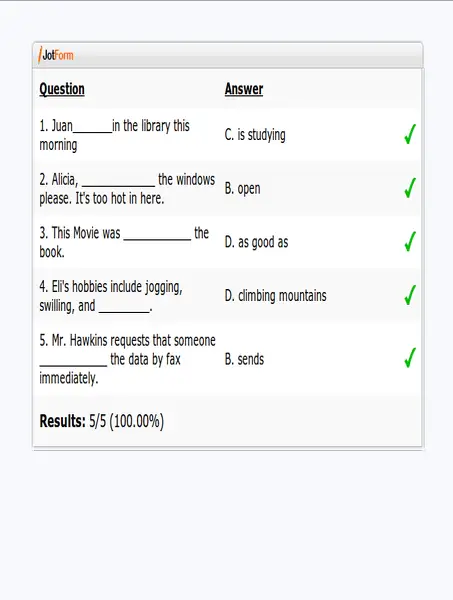 Jotform Quiz Form Integration | Analytics & Reporting Integrations