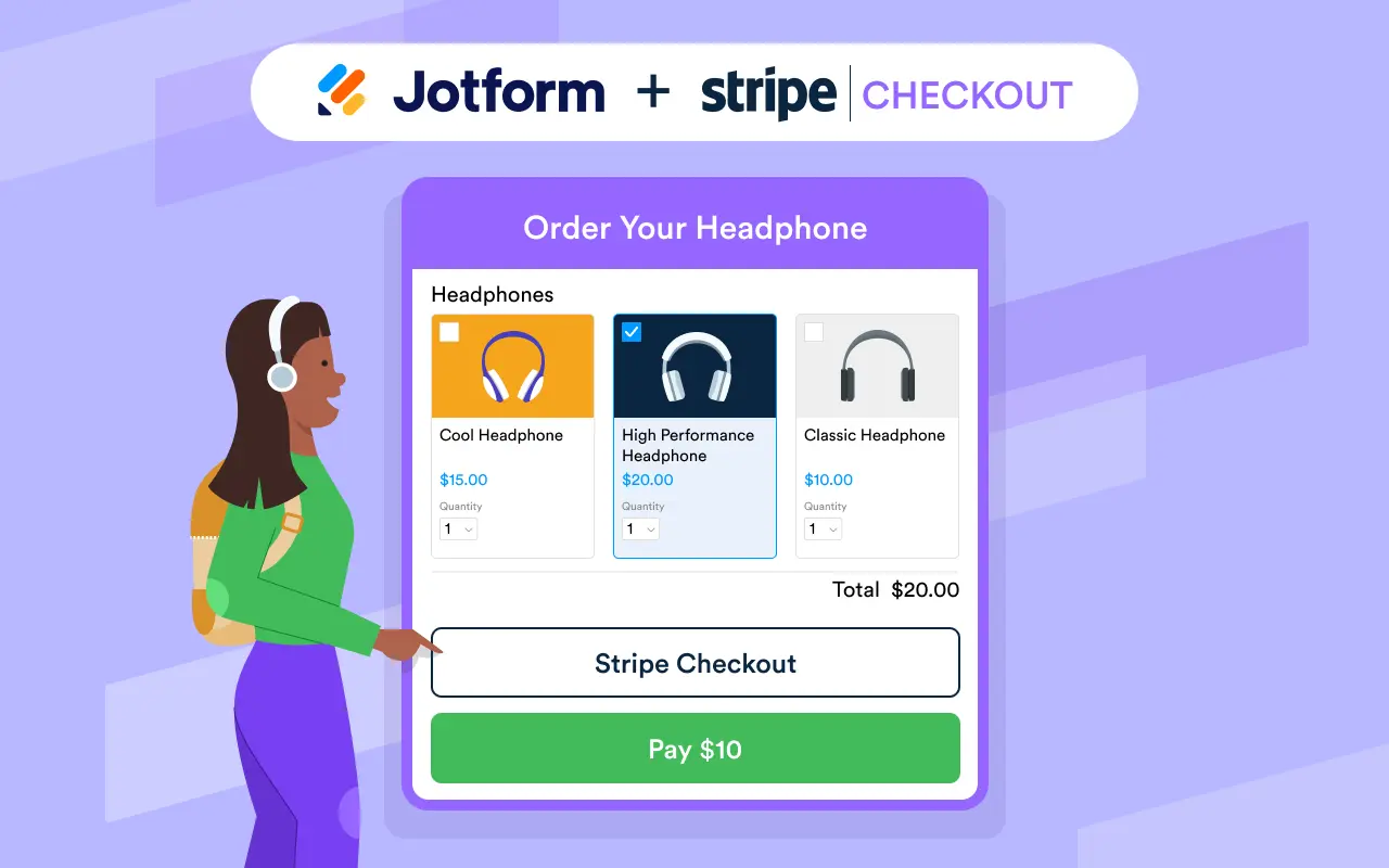 Jotform Stripe Checkout Integration | Payment Processor Integrations