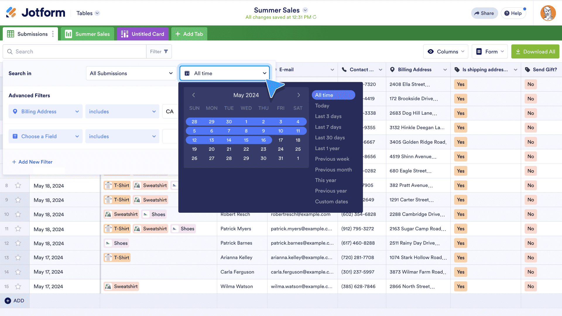 Jotform Tables: Essentials and features