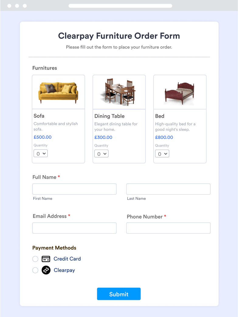 Create a Clearpay Form & Accept Payments | Clearpay Integration via Square