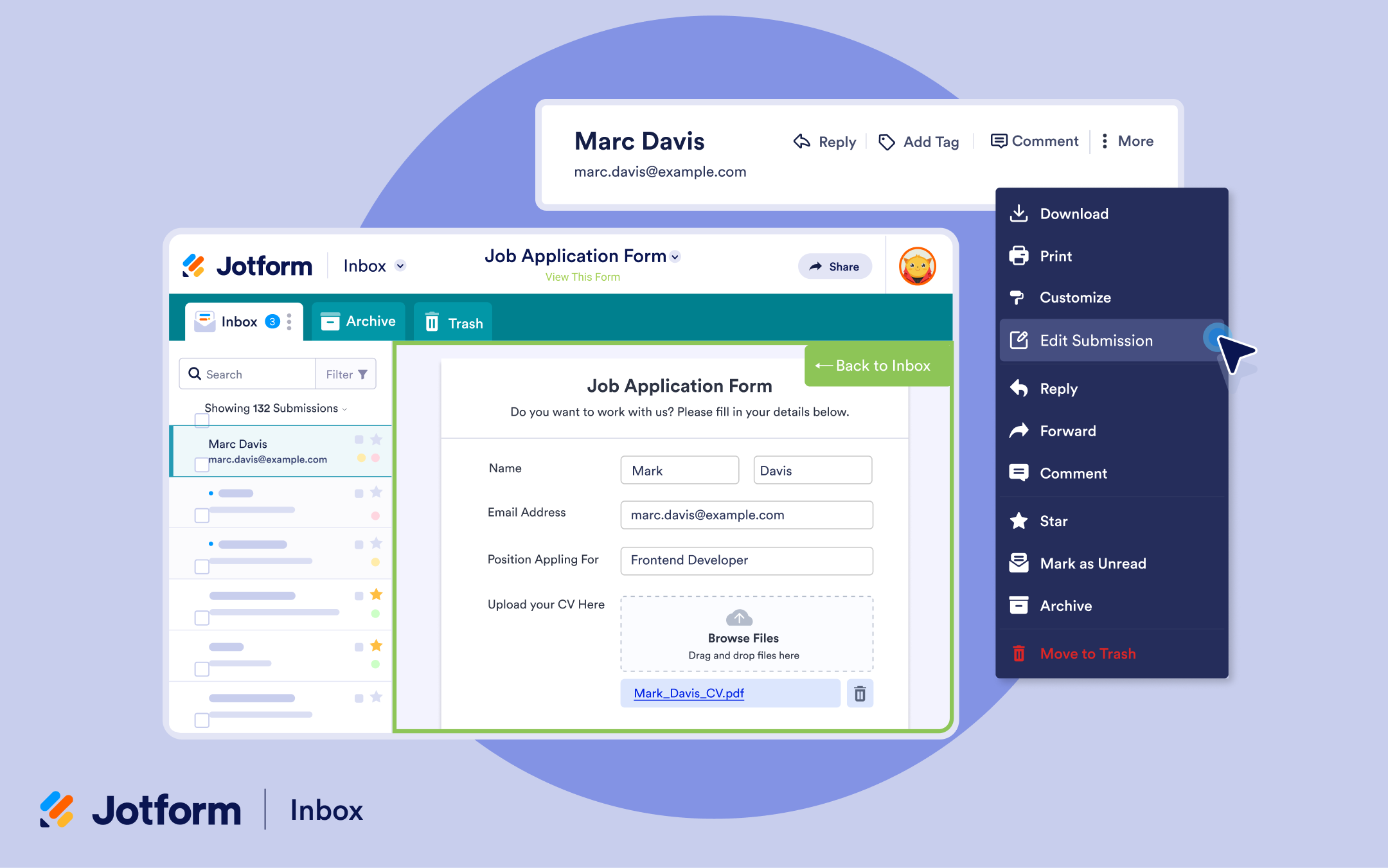 Kit de medios de Jotform Inbox