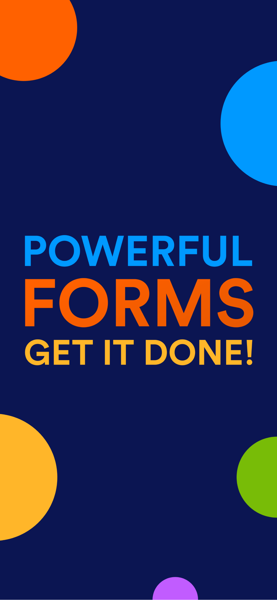 Easy-to-use mobile form builder app
