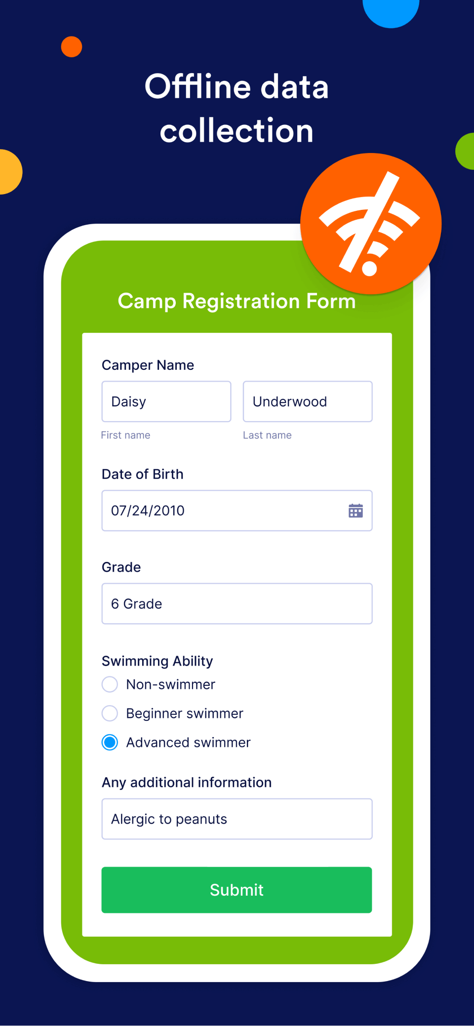 Easy-to-use mobile form builder app