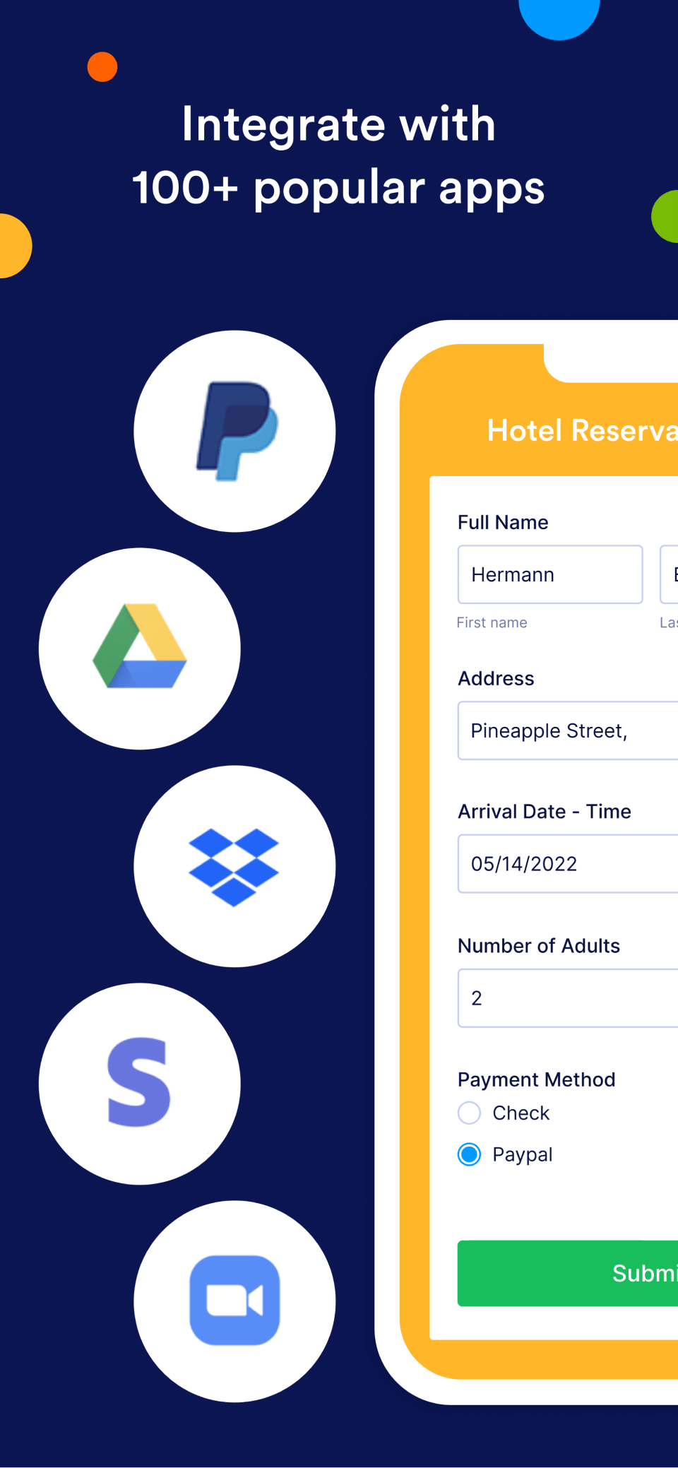Easy-to-use mobile form builder app