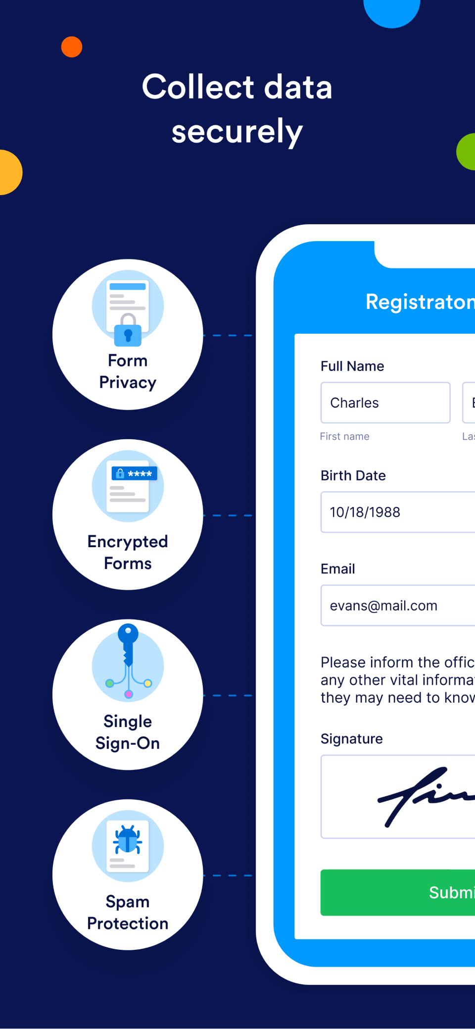 Easy-to-use mobile form builder app