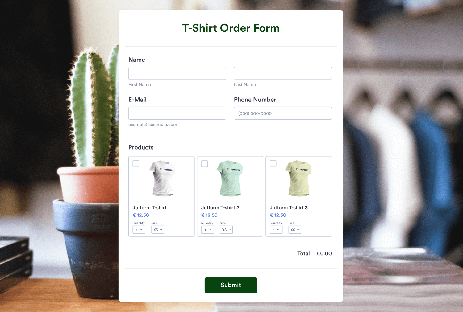 Formulaires de paiement SensePass | Jotform