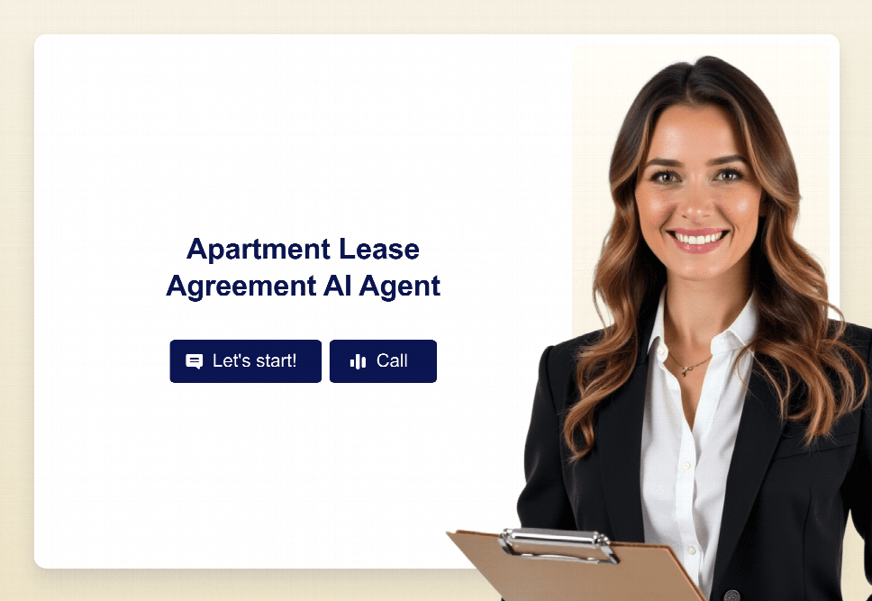 Apartment Lease Agreement AI Agent Template | Jotform