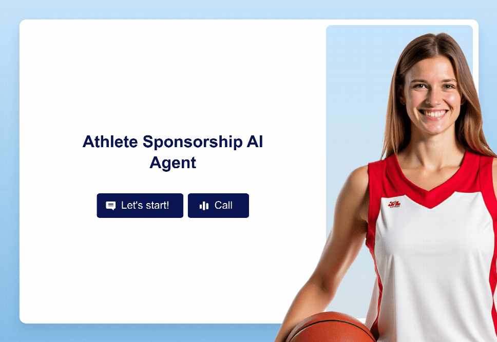 Athlete Sponsorship AI Agent Template | Jotform