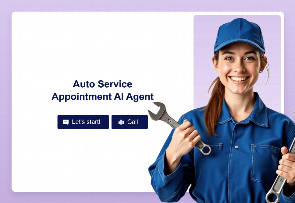 Auto Service Appointment AI Agent Template | Jotform