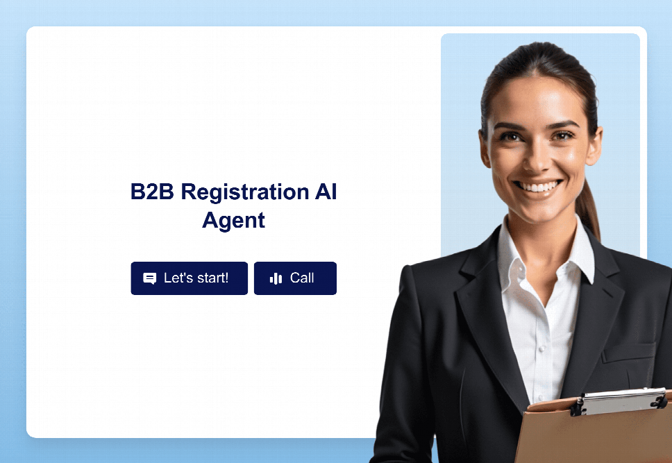B2B Registration AI Agent Template | Jotform