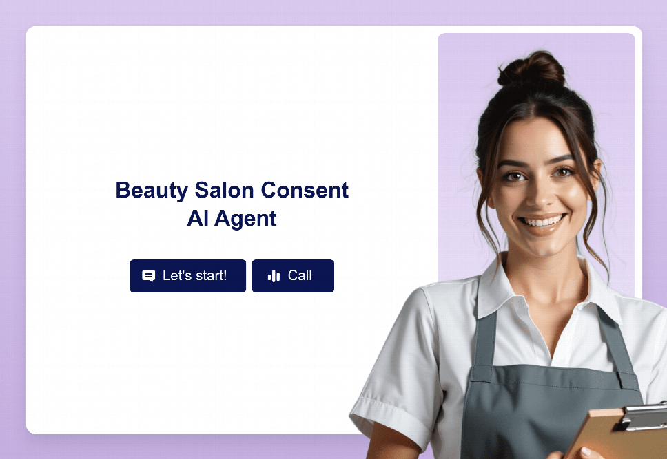 Beauty Salon Consent Assistant | Jotform