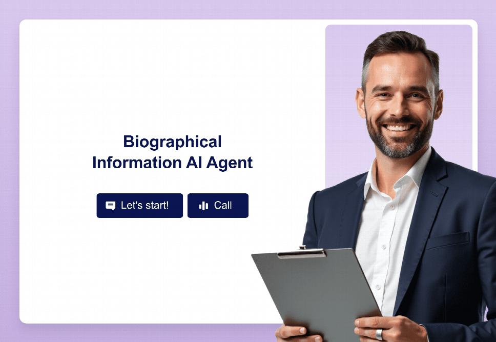 Biographical Information AI Agent Template | Jotform