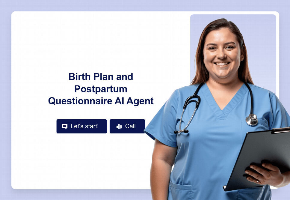 Birth Plan and Postpartum Questionnaire AI Agent Template | Jotform