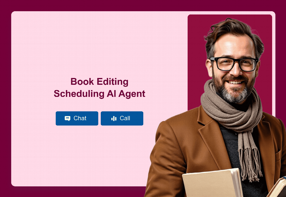 Book Editing Scheduling AI Agent Template | Jotform