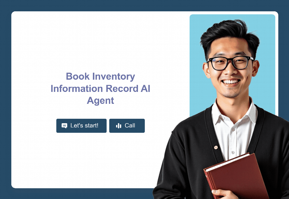 Book Inventory Information Record AI Agent Template | Jotform