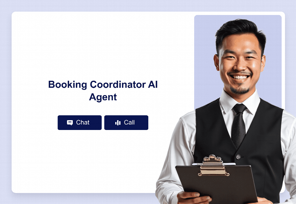 Booking Coordinator AI Agent Template | Jotform