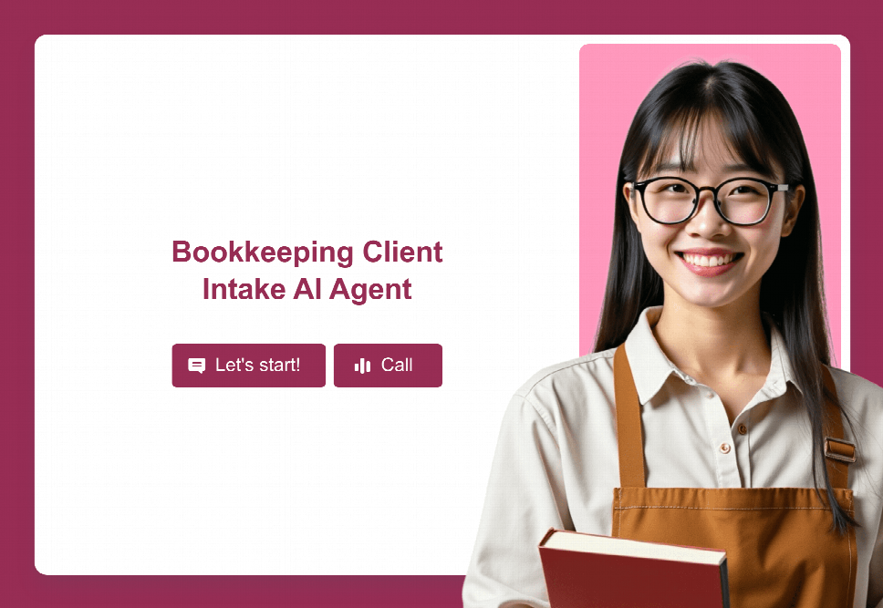Bookkeeping Client Intake AI Agent Template | Jotform