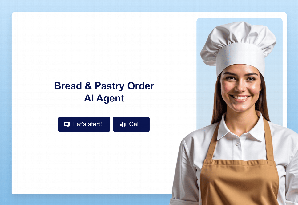 Bread & Pastry Order AI Agent Template | Jotform