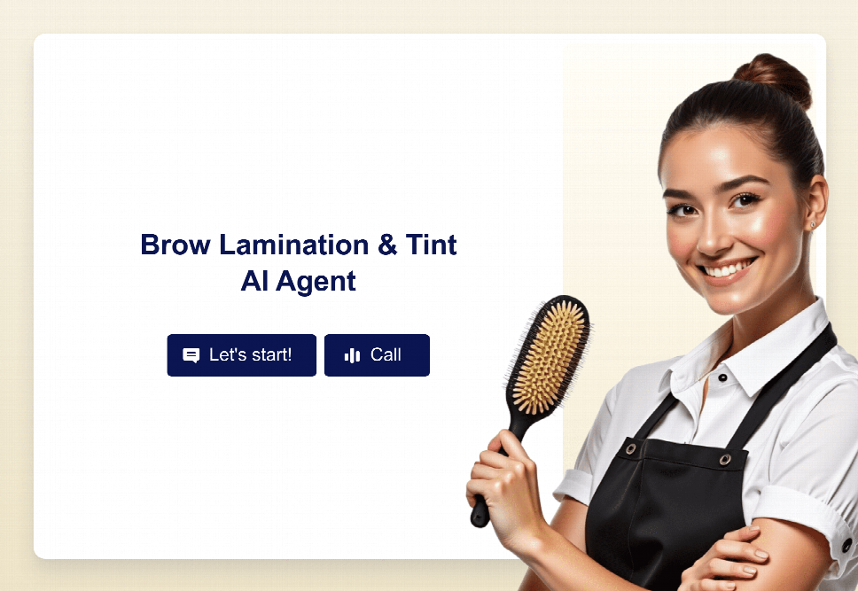 Brow Lamination & Tint Virtual Concierge Template | Jotform