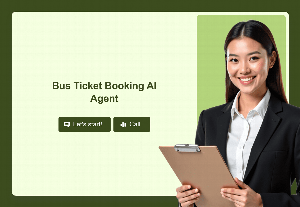 Bus Ticket Booking AI Agent Template | Jotform