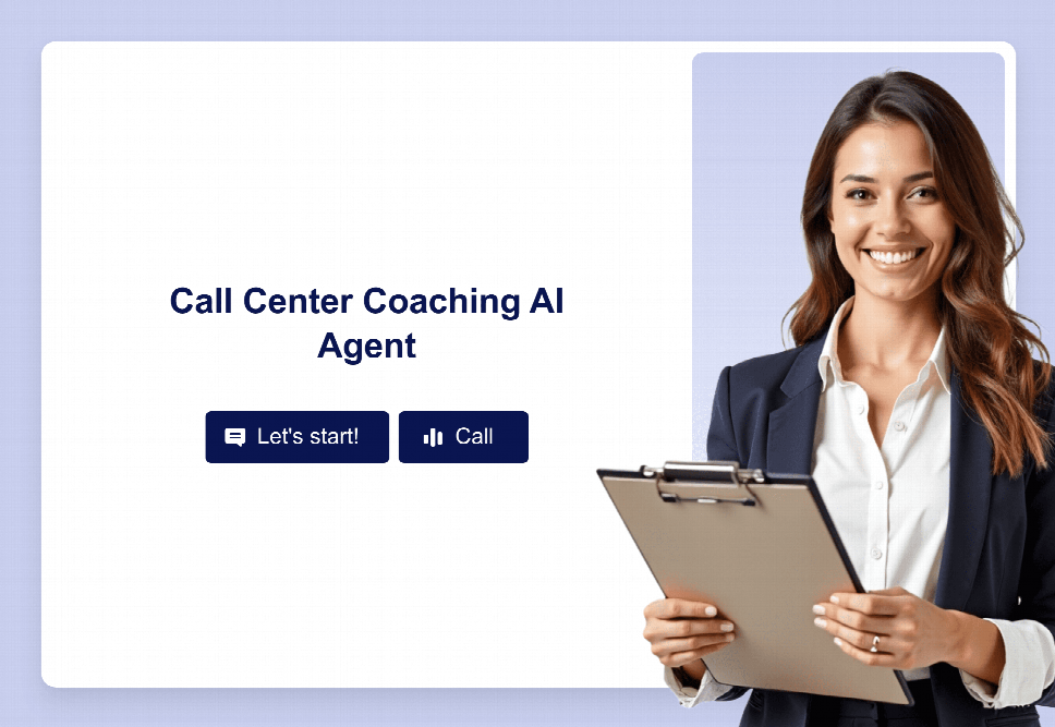 Call Center Coaching AI Agent Template | Jotform