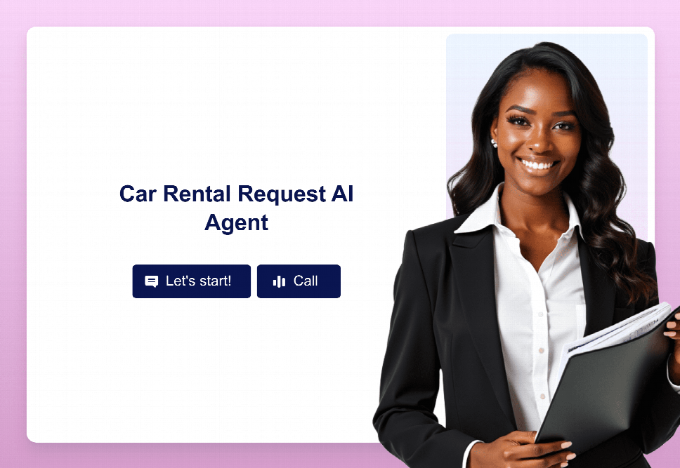 Car Rental Request AI Agent Template | Jotform