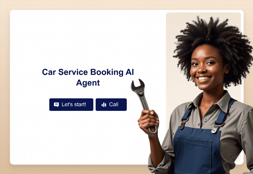 Car Service Booking AI Agent Template | Jotform