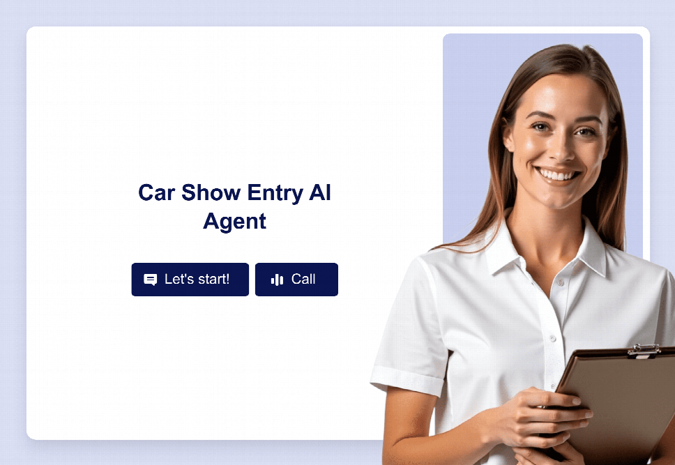 Car Show Entry Assistant Template | Jotform