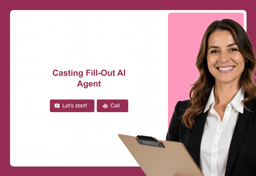 Casting Fill-Out AI Agent Template | Jotform