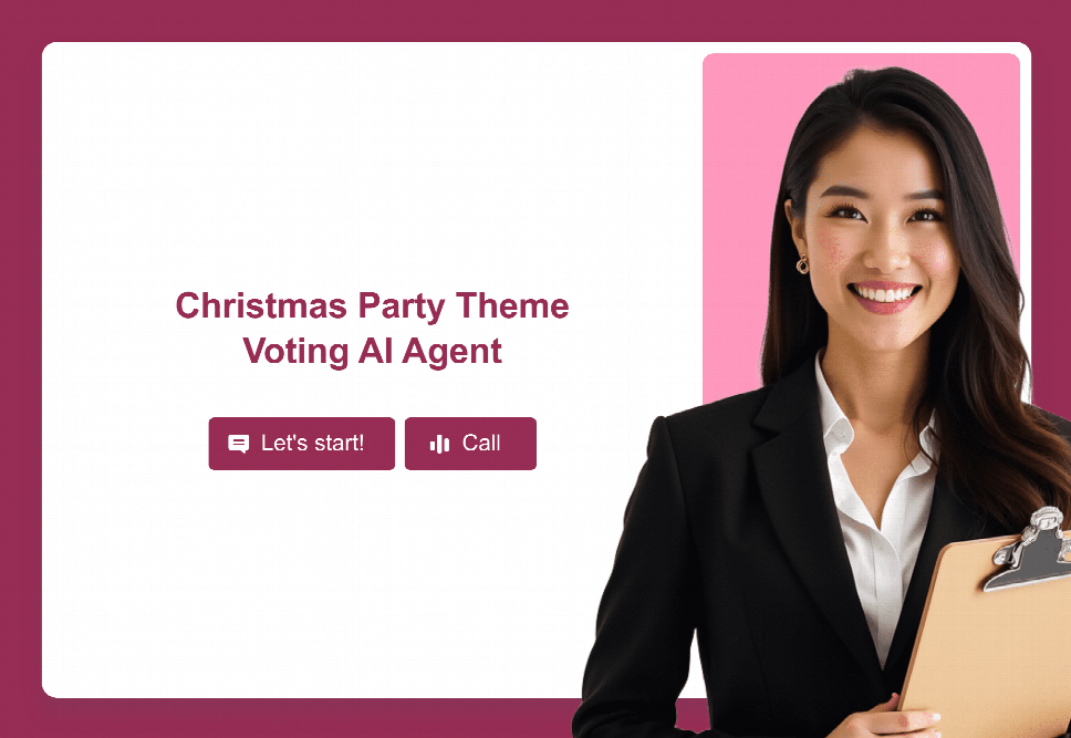 Christmas Party Theme Voting Assistant Template | Jotform