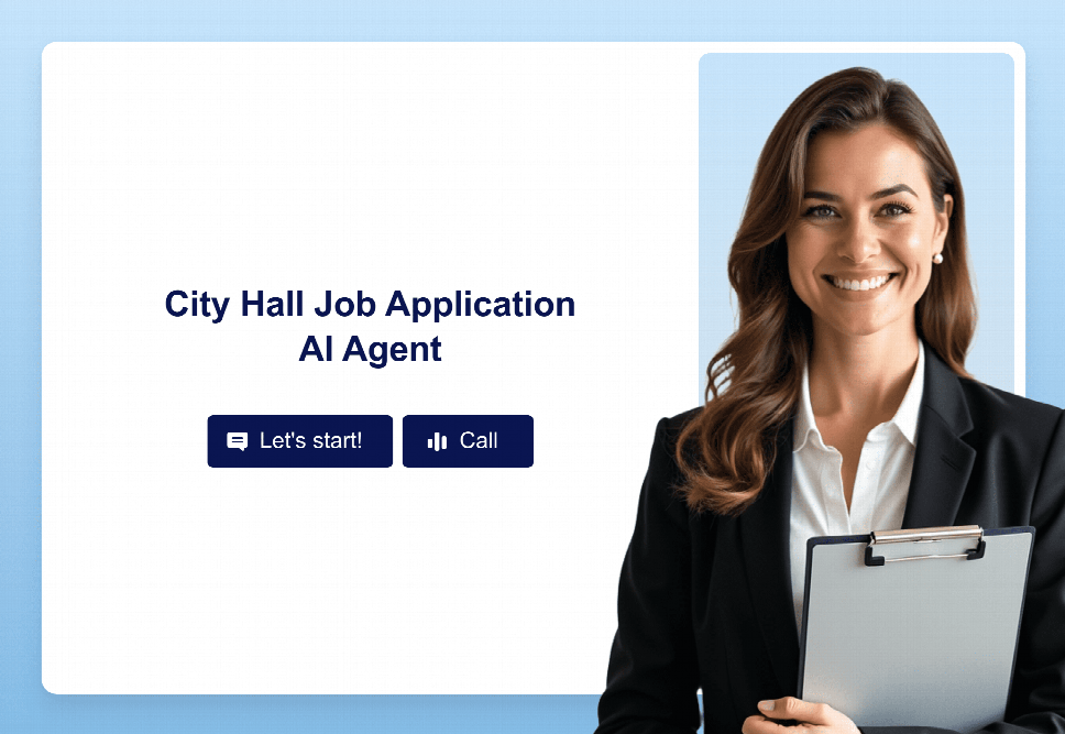 City Hall Job Application Assistant Template | Jotform