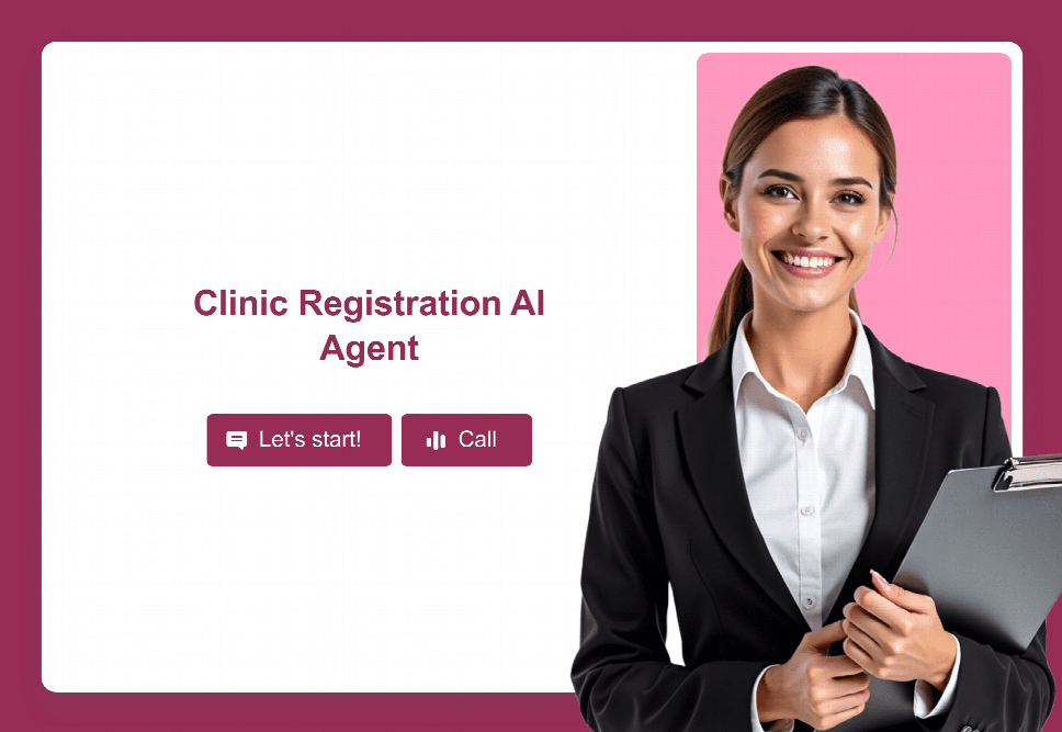 Clinic Registration AI Agent Template | Jotform