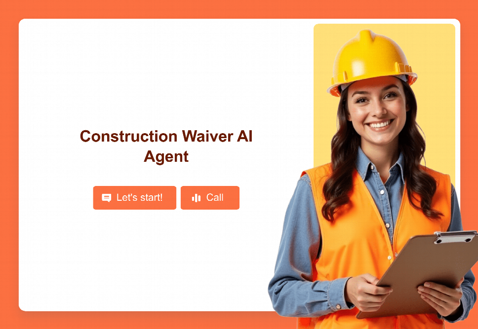 Construction Waiver AI Agent Template | Jotform