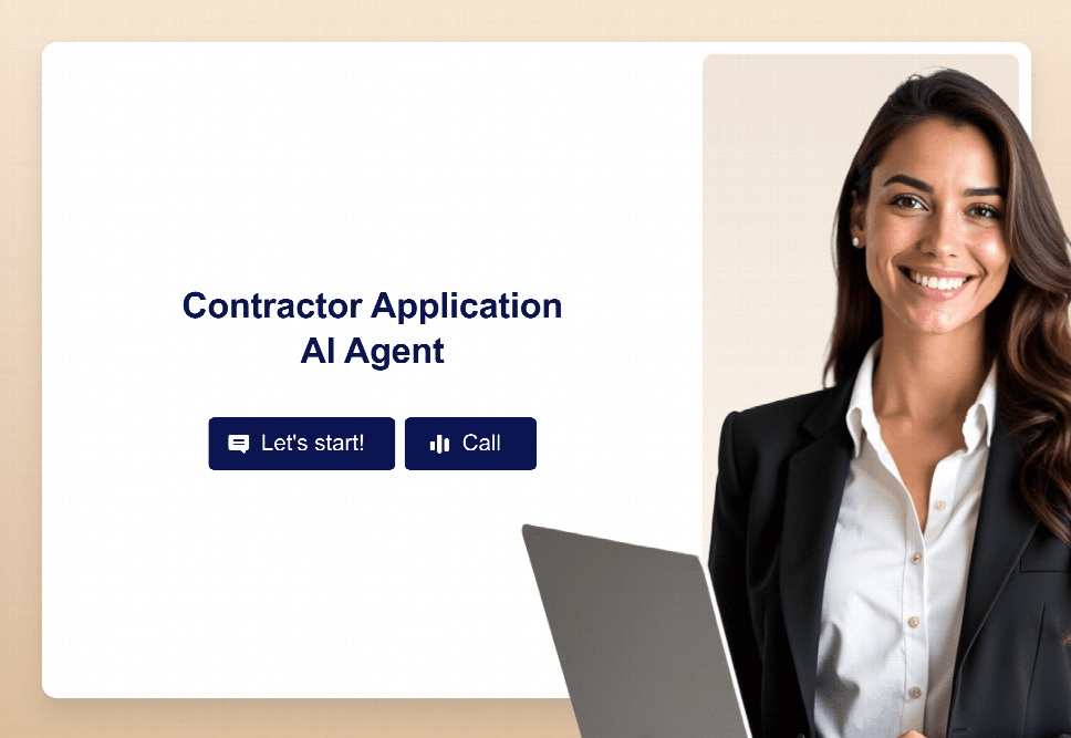 Contractor Application AI Agent Template | Jotform