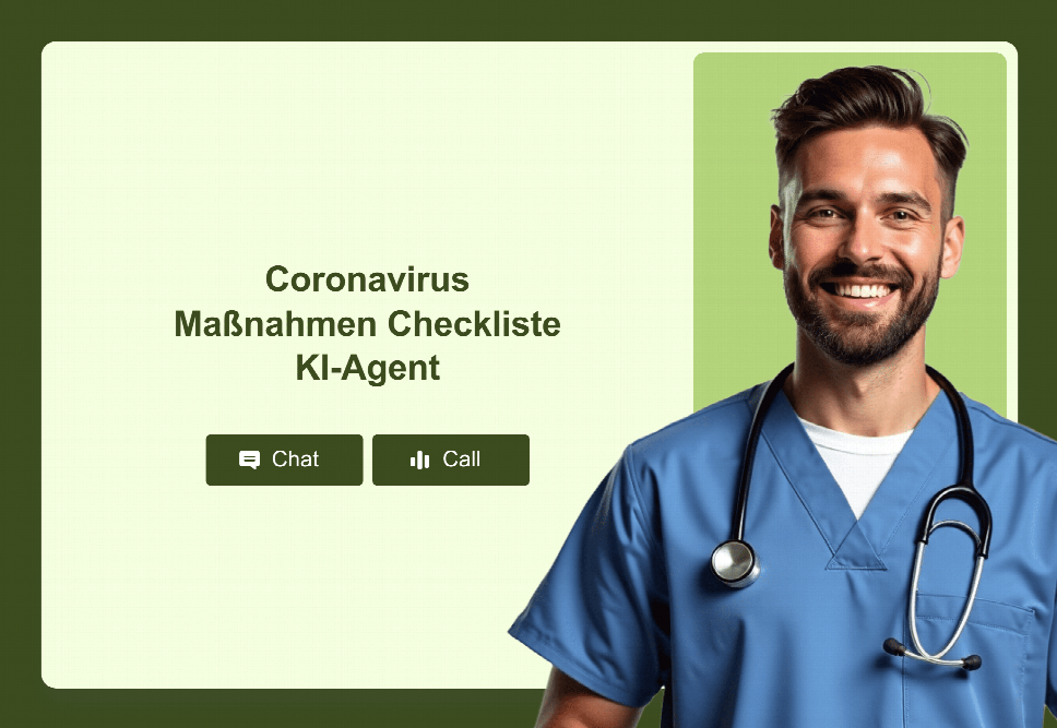 Coronavirus Maßnahmen Checkliste KI-Agent | Jotform