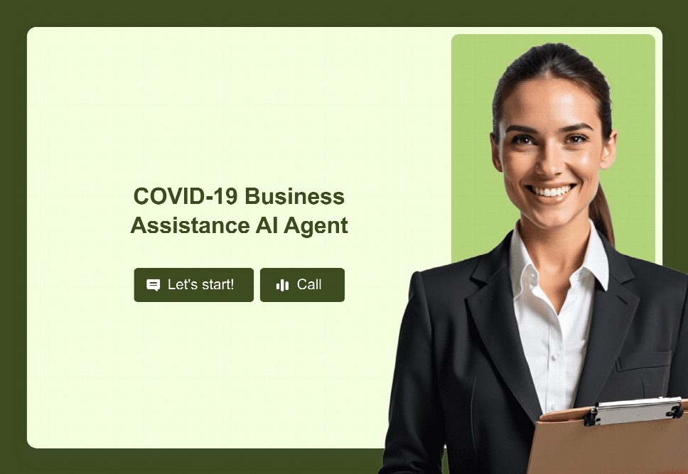 COVID-19 Business Assistance AI Agent Template | Jotform
