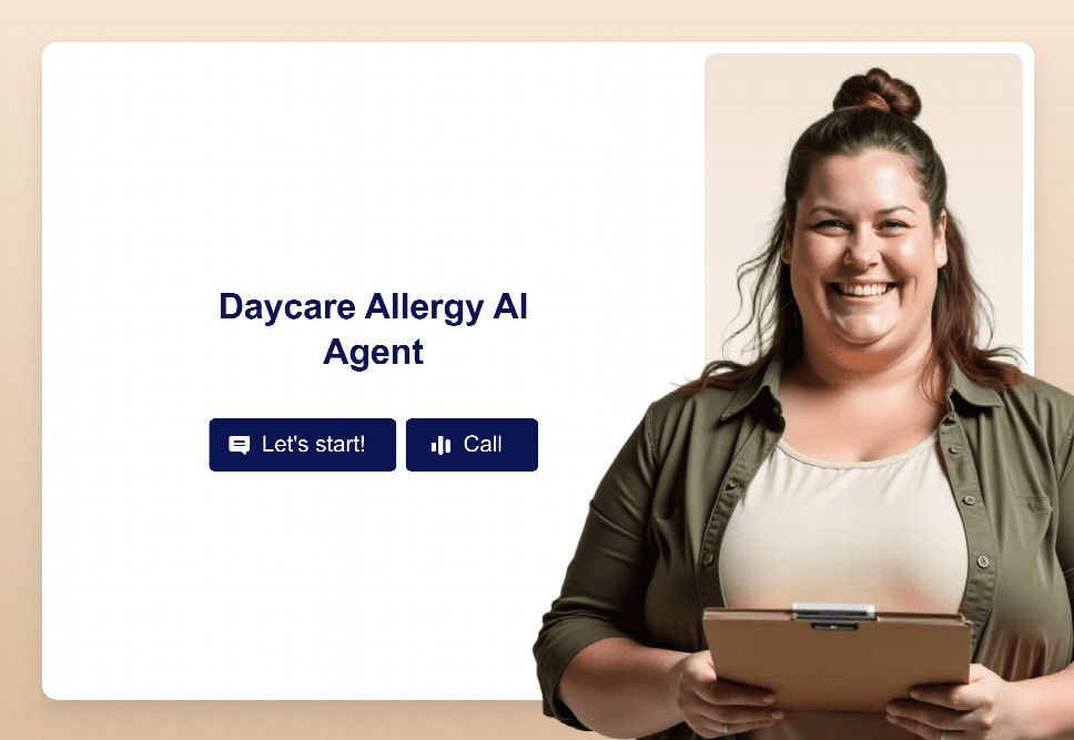 Daycare Allergy Intake Assistant Template | Jotform