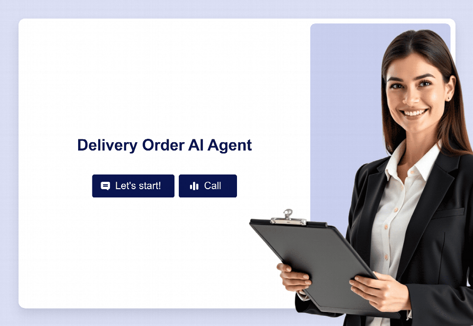 Delivery Order AI Agent Template | Jotform