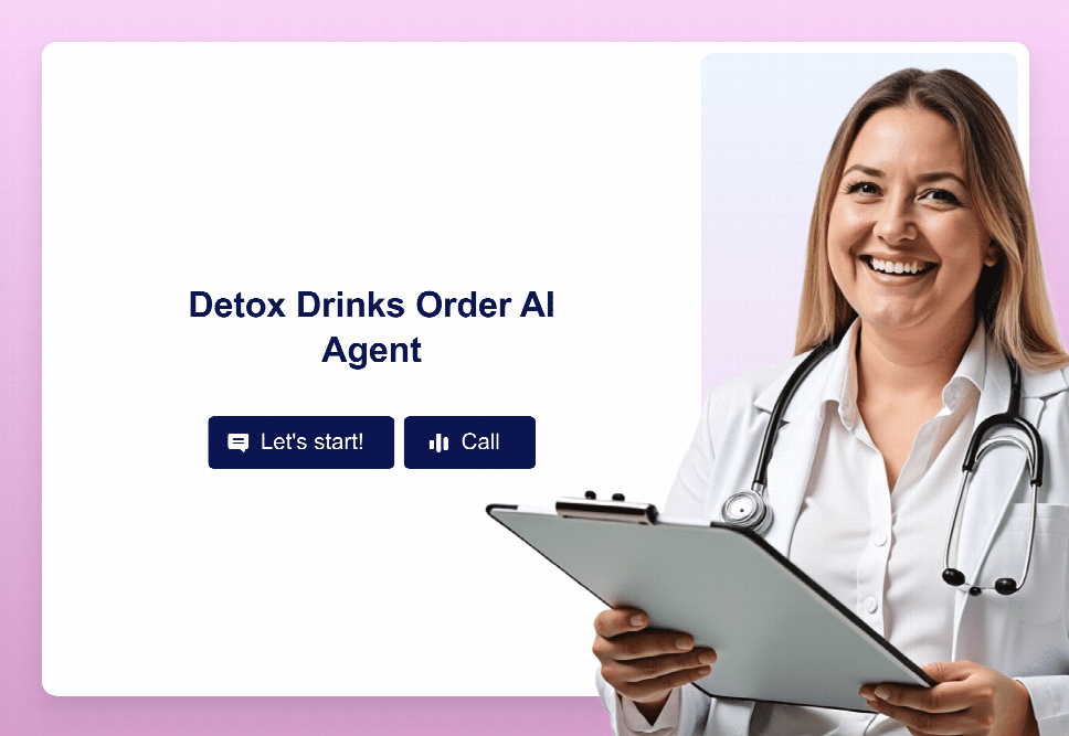 Detox Drinks Order AI Agent Template | Jotform