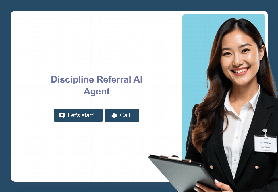 Discipline Referral AI Agent Template | Jotform